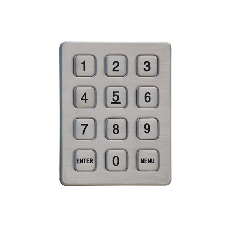 High Quality 12 keys 3*4 matrix stainless steel Vandal-resistant Acess ...